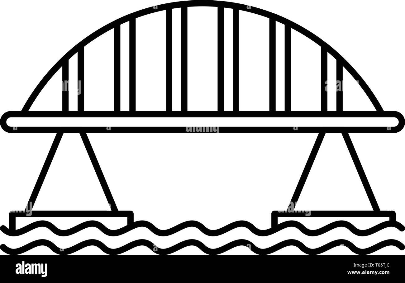 Viaduct bridge icon, outline style Stock Vector Image & Art - Alamy