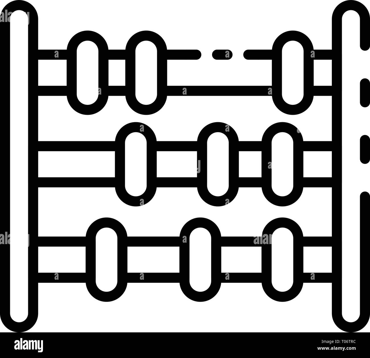 Counting toy icon, outline style Stock Vector Image & Art - Alamy