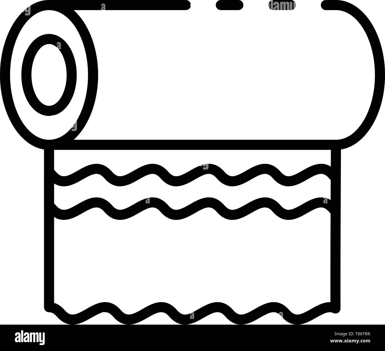 Roll napkins icon, outline style Stock Vector Image & Art - Alamy