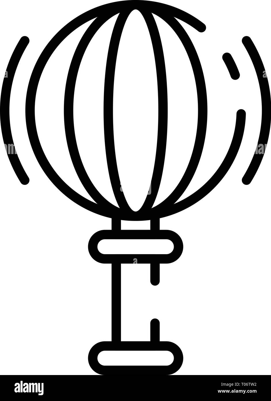 Rattle toy icon, outline style Stock Vector Image & Art - Alamy