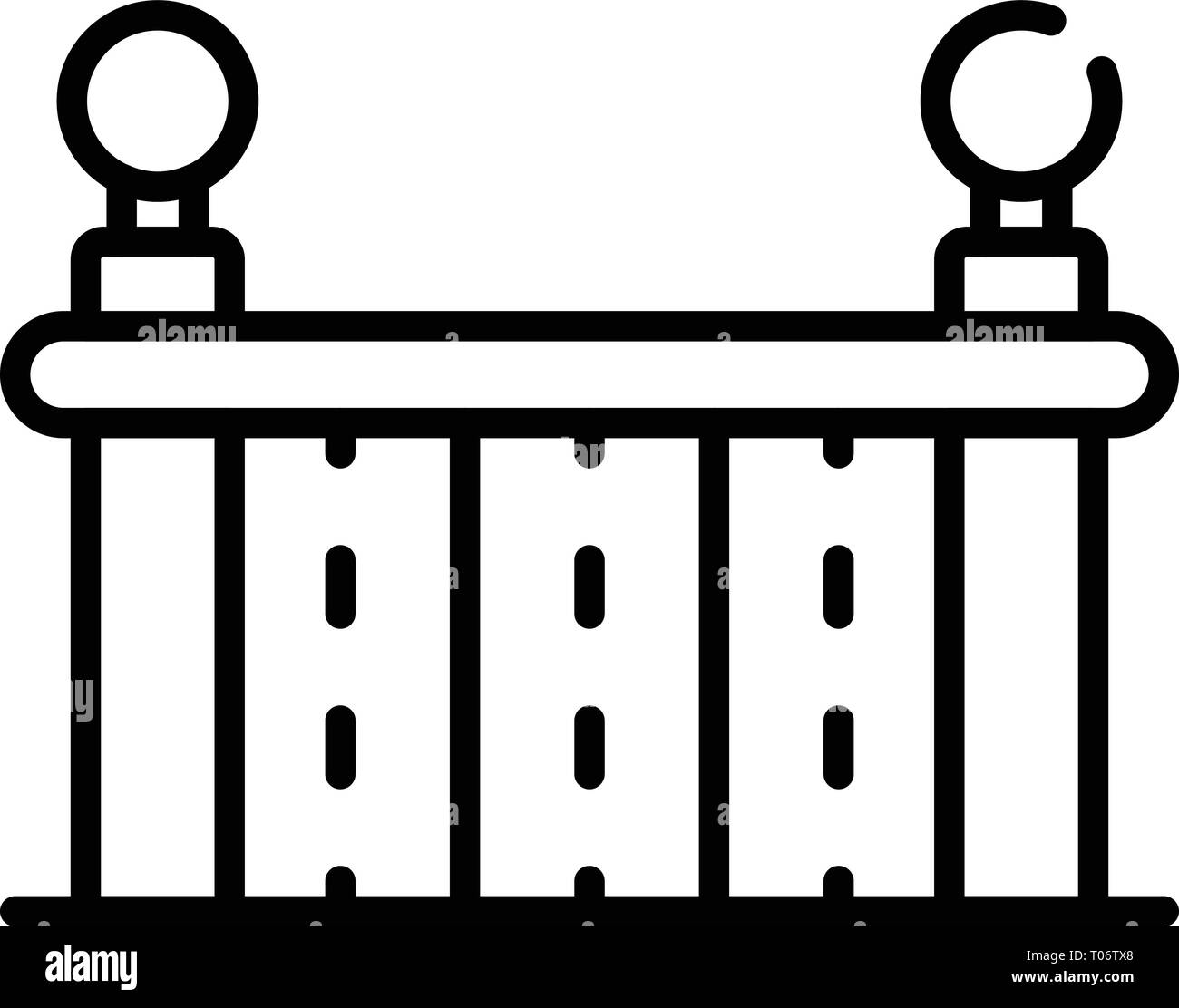 Baby wood crib icon, outline style Stock Vector Image & Art - Alamy