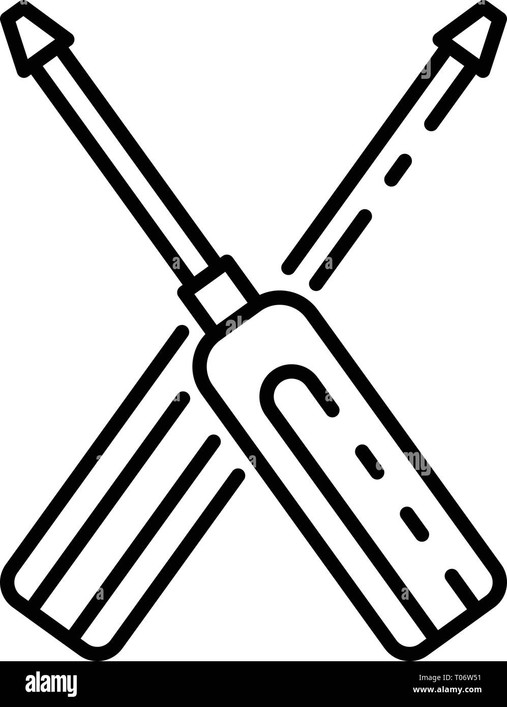 Screwdriver icon, outline style Stock Vector Image & Art - Alamy