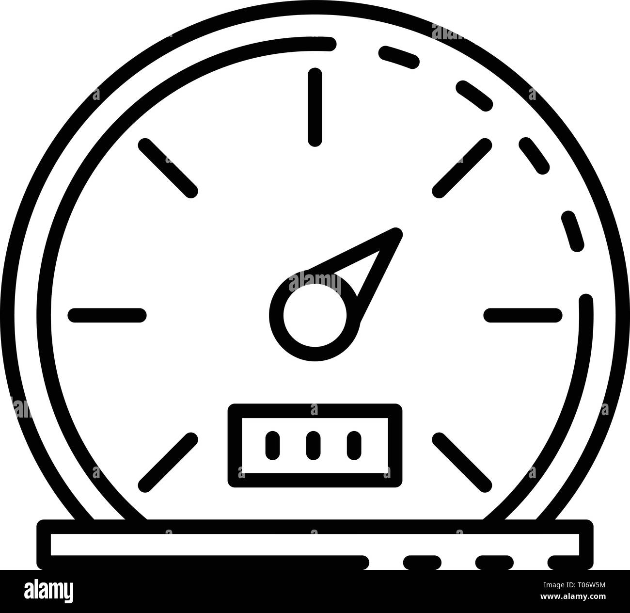 Car speedometer icon, outline style Stock Vector Image & Art - Alamy