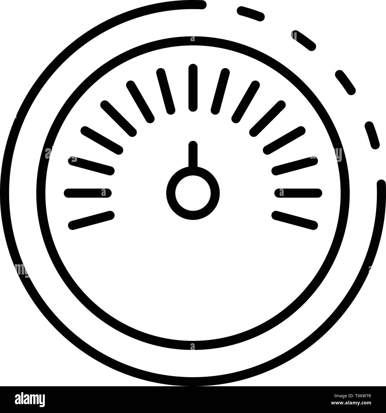 Speedometer icon, outline style Stock Vector Image & Art - Alamy
