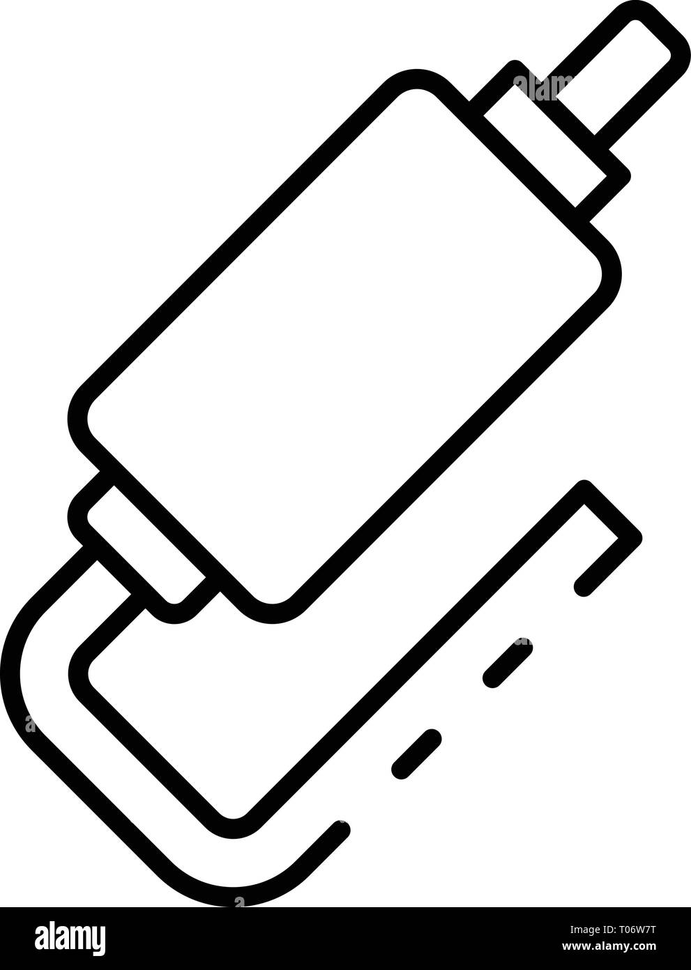 Auto tube icon outline hi-res stock photography and images - Alamy