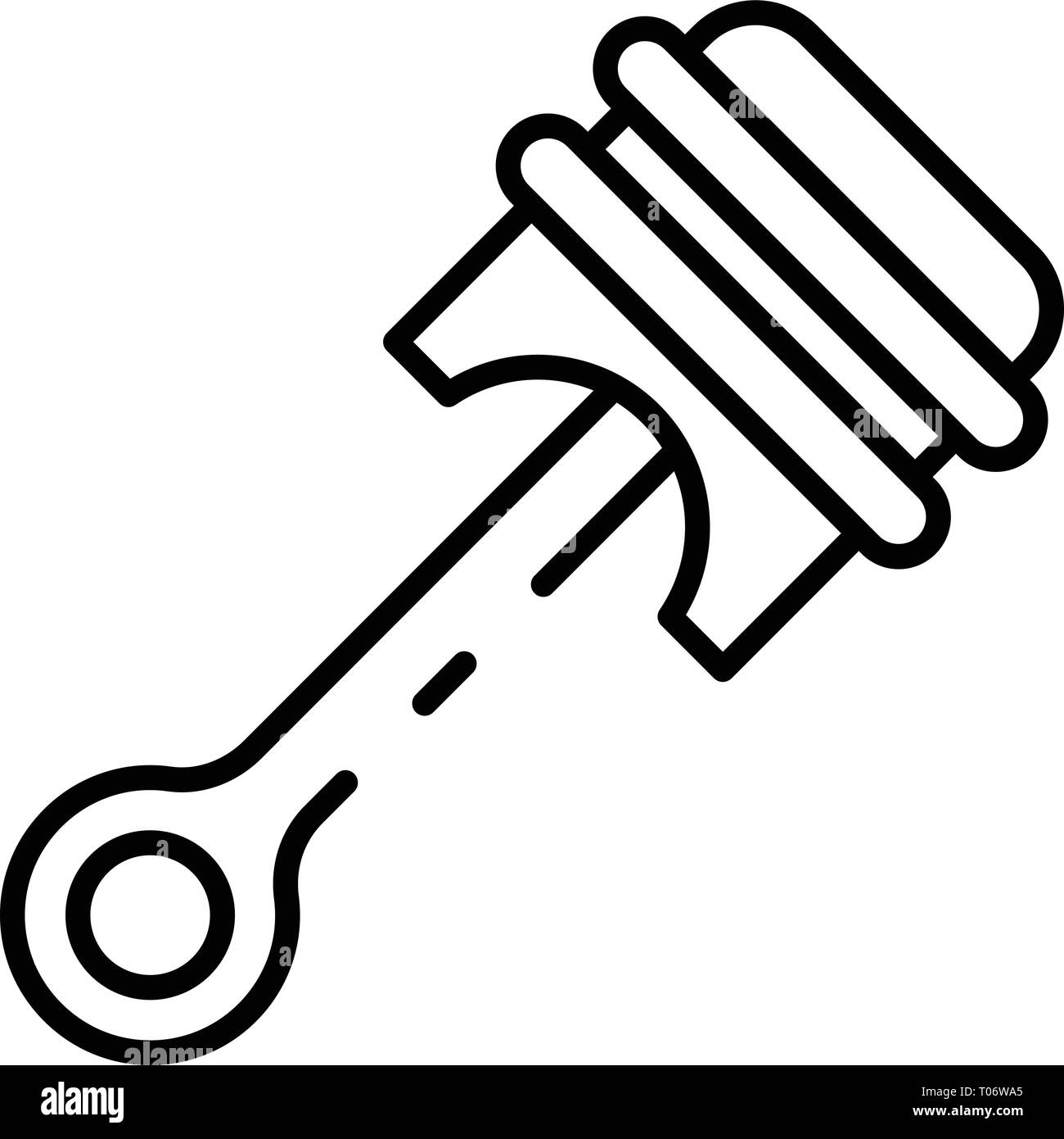 Car piston icon, outline style Stock Vector Image & Art - Alamy
