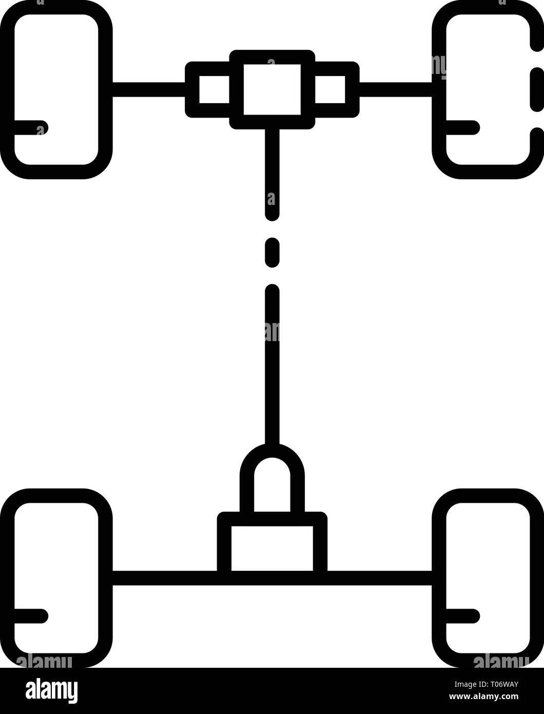 Car running gear icon, outline style Stock Vector Image & Art - Alamy