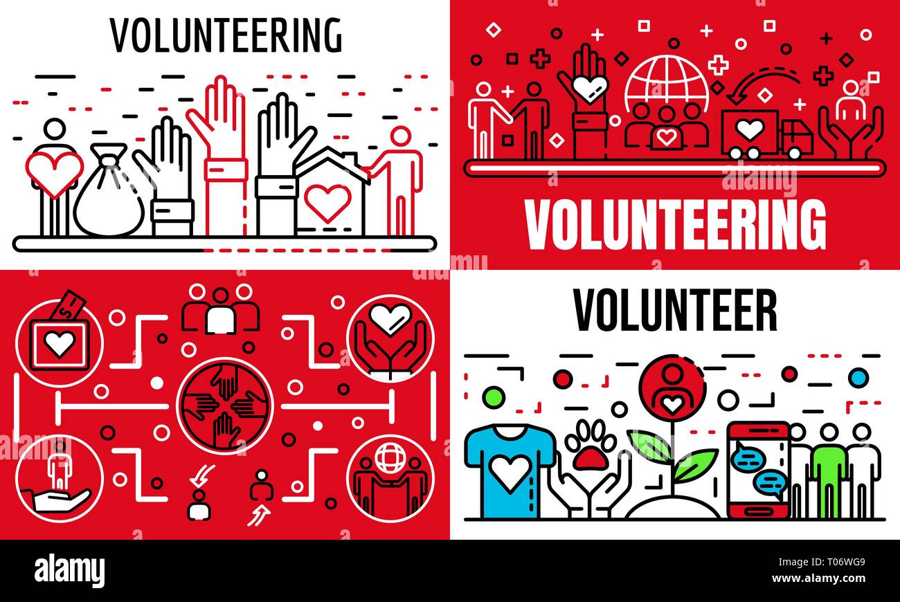 Woman volunteering children Stock Vector Images - Alamy