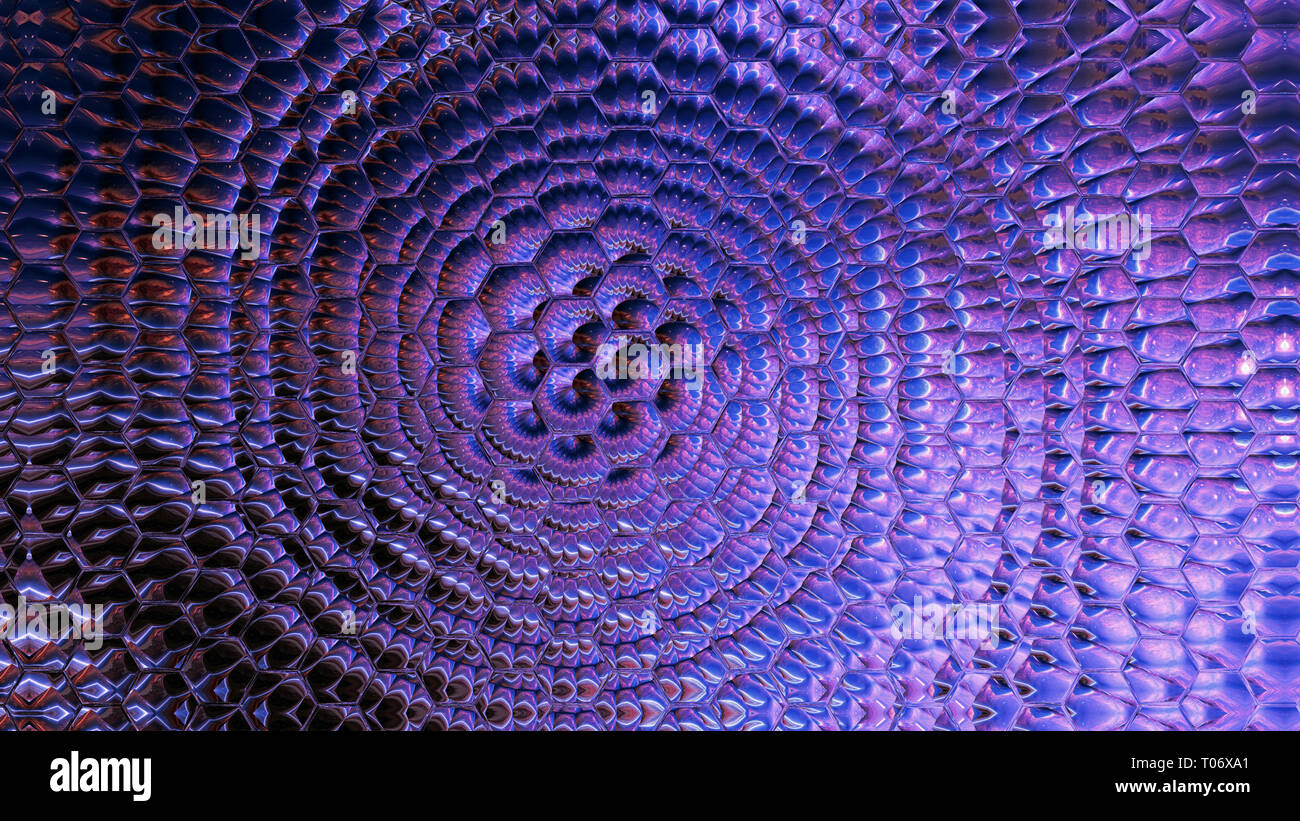 Purple graphic watercolor art. Cosmic fantasy background. Fractal ...