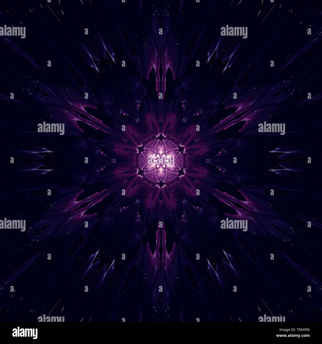 Fractal cosmic art. Graphic watercolor purple background. Galaxy cosmos ...