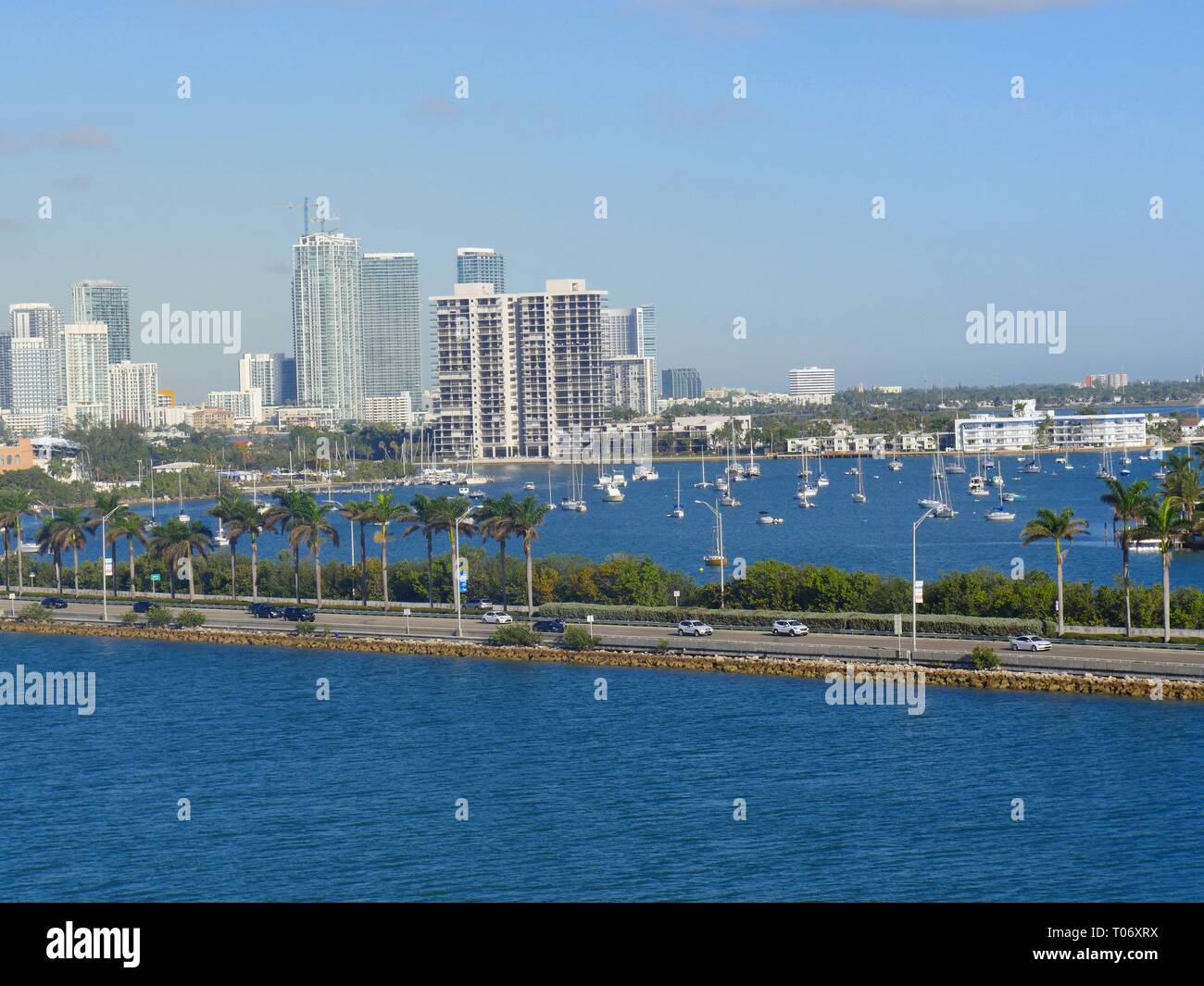 Aerial miami beach city tour hi-res stock photography and images - Alamy