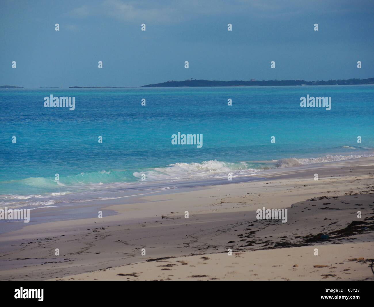 Stretch of a beautiful beach in a tropical island Stock Photo - Alamy