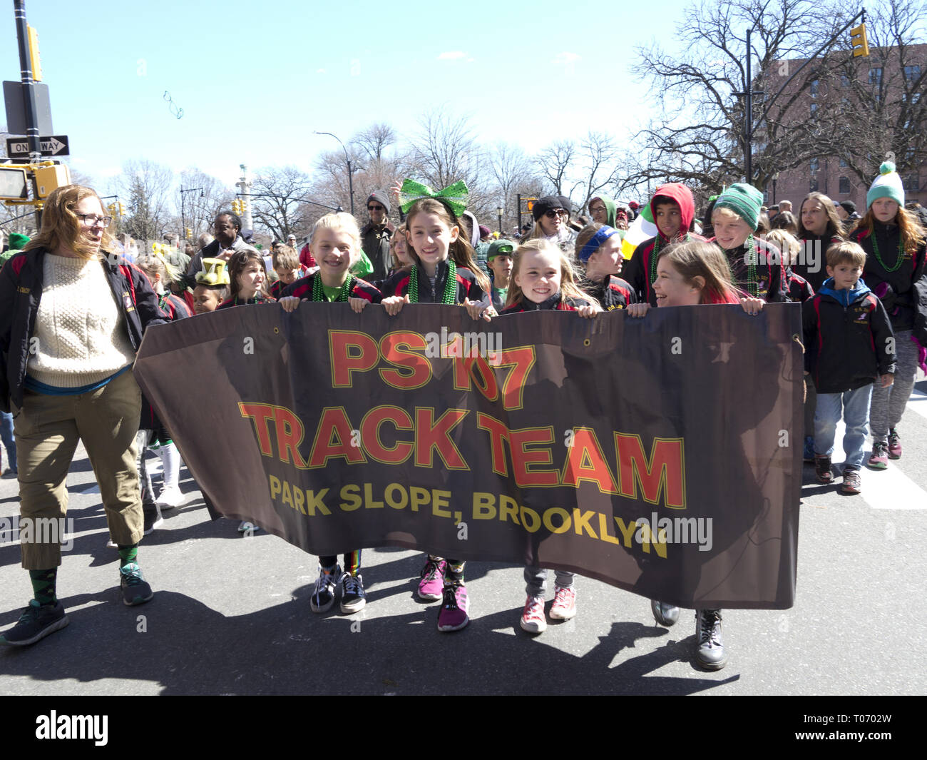 St.Patrick's Day Parade in the the Park Slope neighborhood of Brooklyn ...