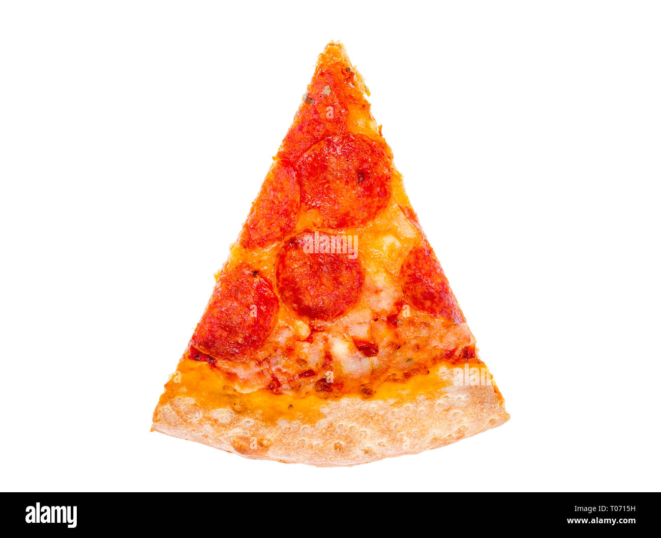 Pieces of pizza on white background. Studio Photo Stock Photo - Alamy