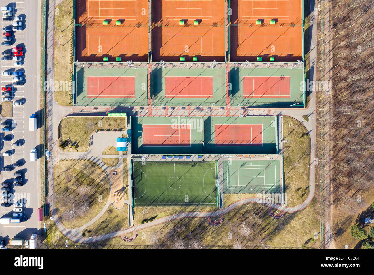 Aerial view playground park near hi-res stock photography and images ...