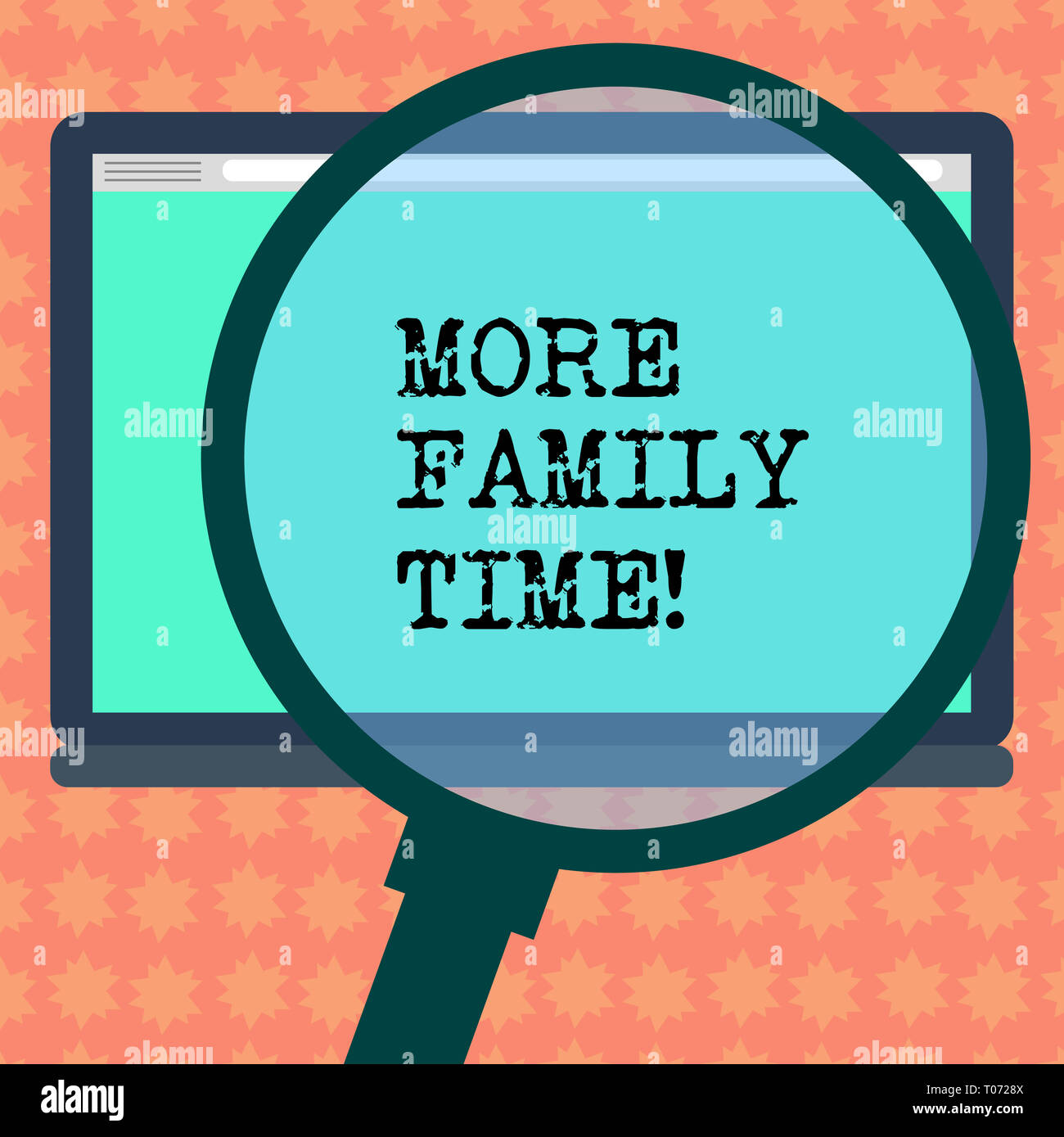 Writing note showing More Family Time. Business concept for Spending ...