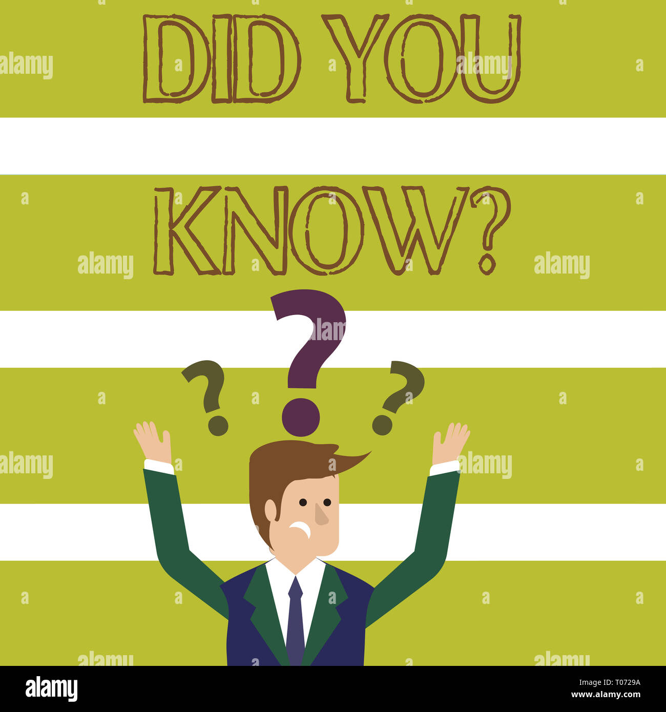 Word writing text Did You Know Question. Business photo showcasing when ...