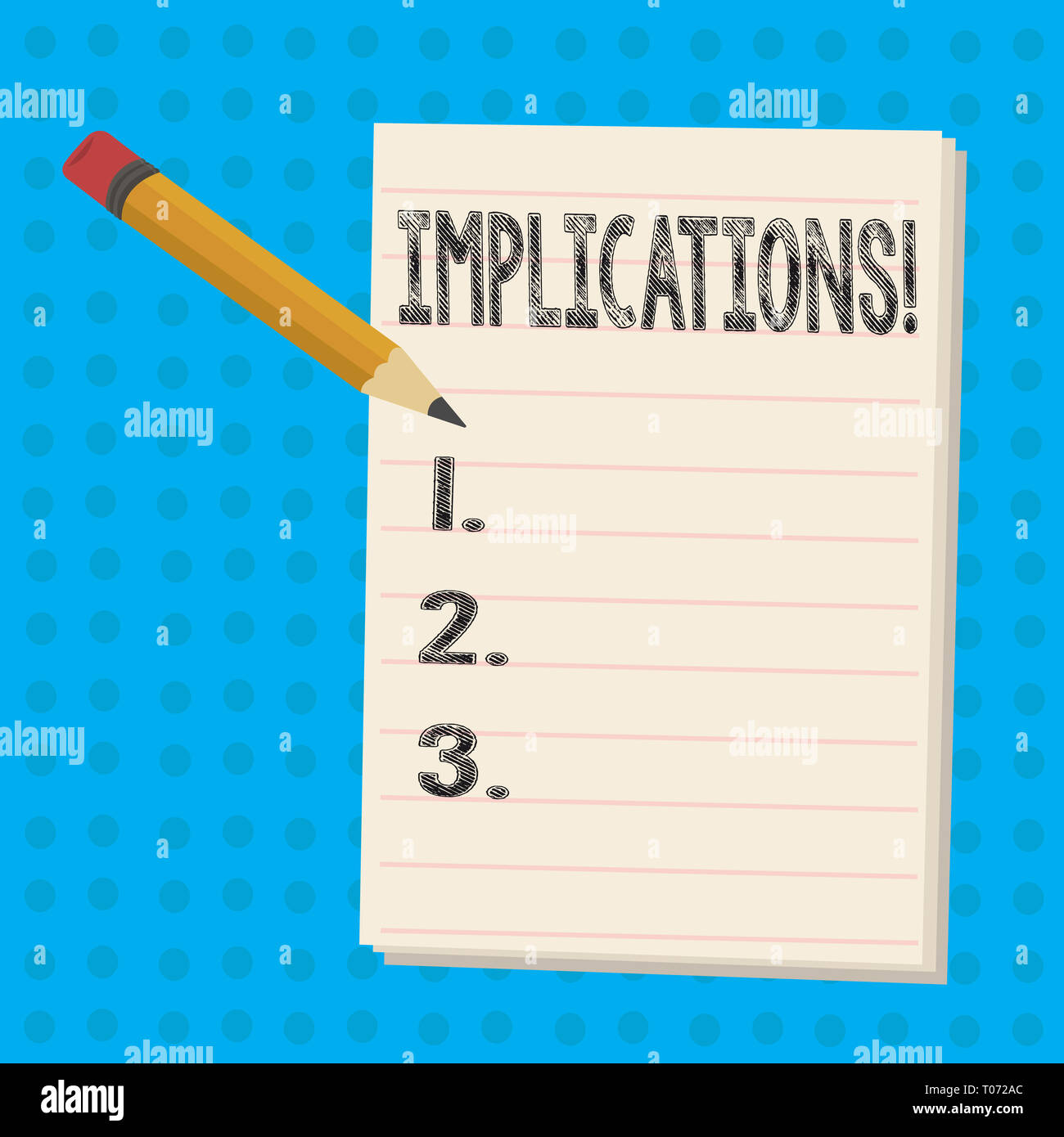 Text sign showing Implications. Business photo showcasing Conclusion ...