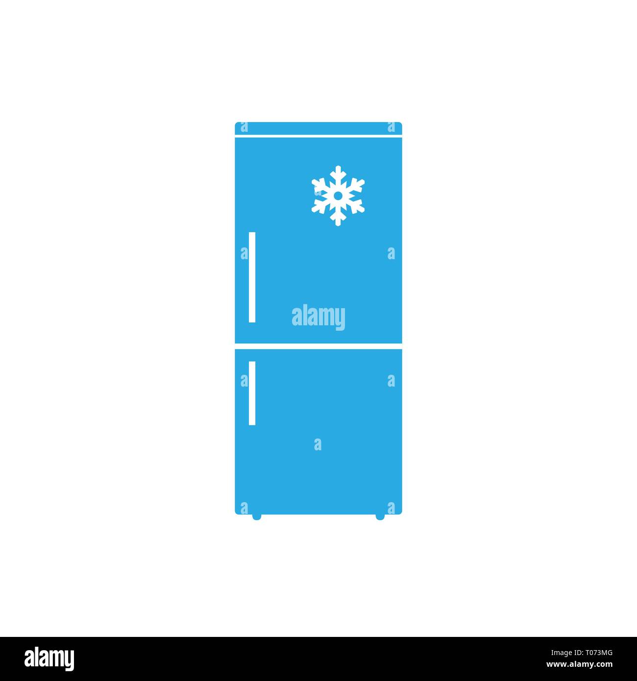 Vector illustration, flat design. Freezer refrigerator icon Stock ...