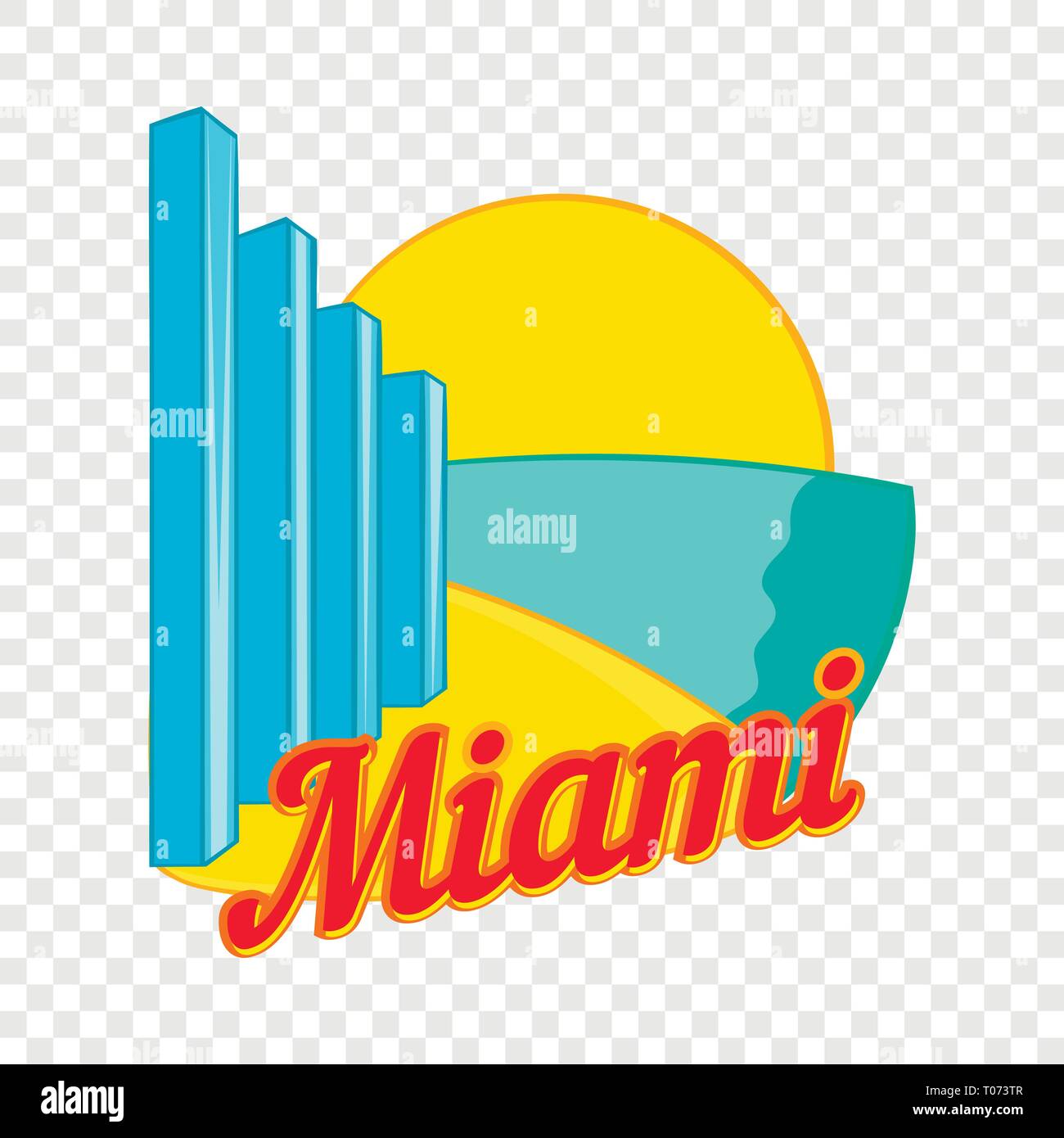 Downtown miami view Stock Vector Images - Alamy