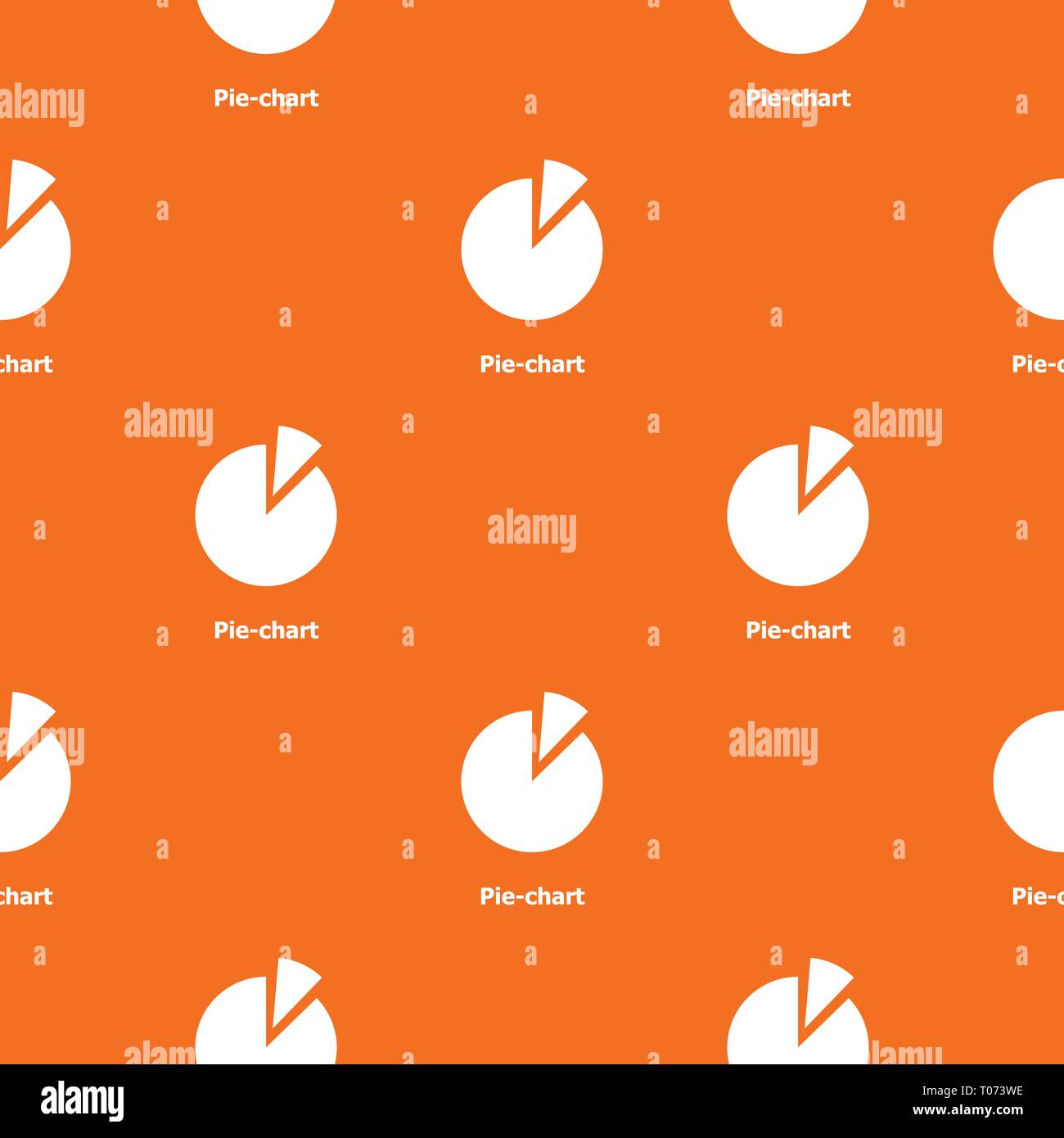 Pie chart pattern vector orange Stock Vector Image & Art - Alamy
