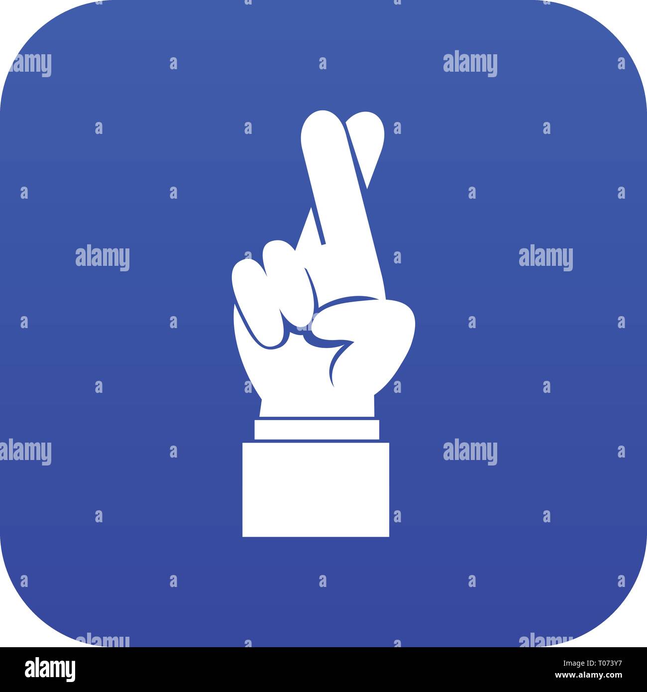 Fingers crossed simple Stock Vector Images - Alamy