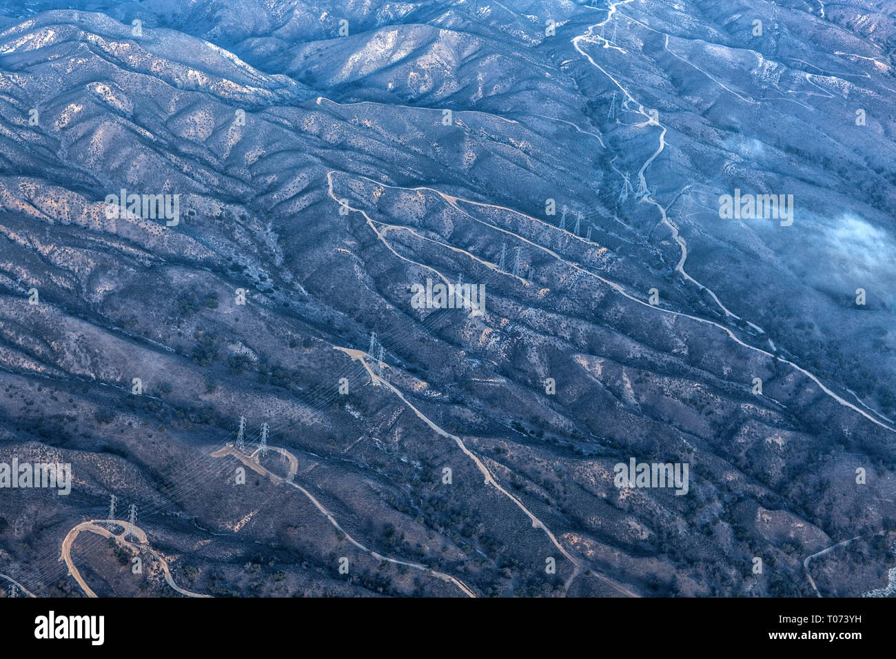 Aerial landscape photography: Whimsical pattern of mountains in ...
