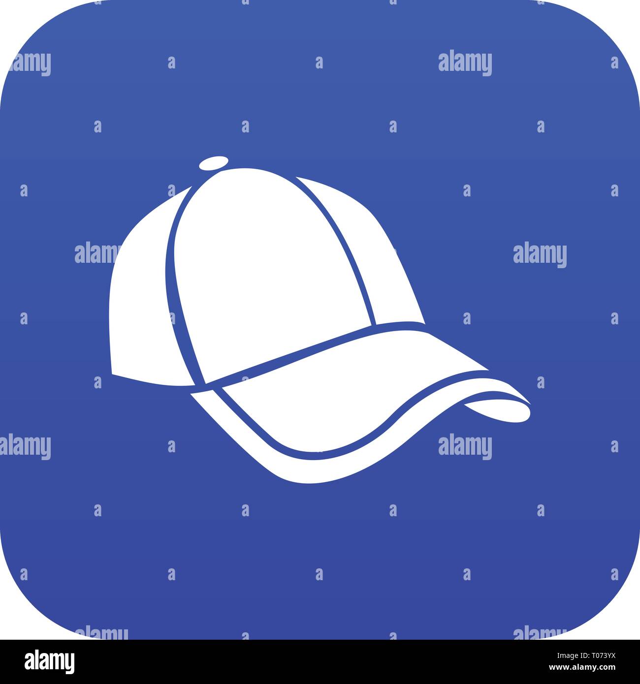 Cap icon blue vector Stock Vector Image & Art - Alamy