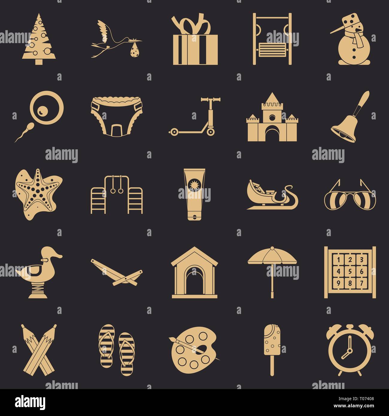 Playroom icons set, simple style Stock Vector Image & Art - Alamy