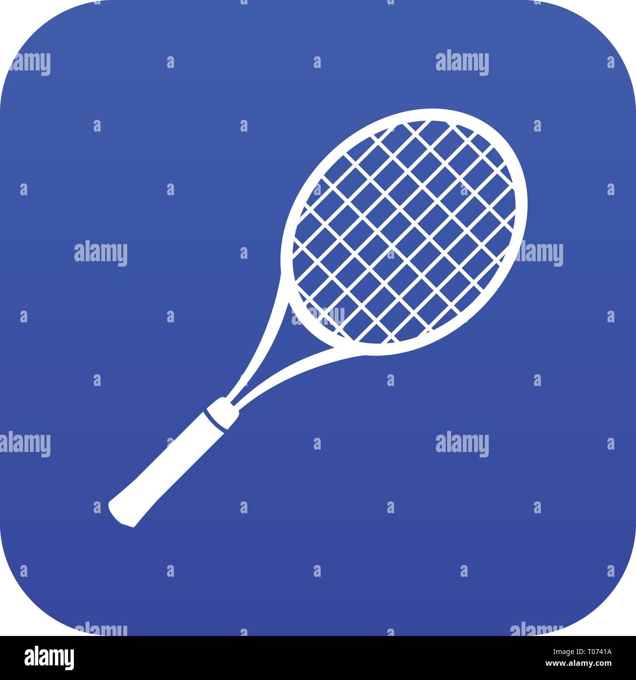 Tennis racket icon blue vector Stock Vector Image & Art - Alamy