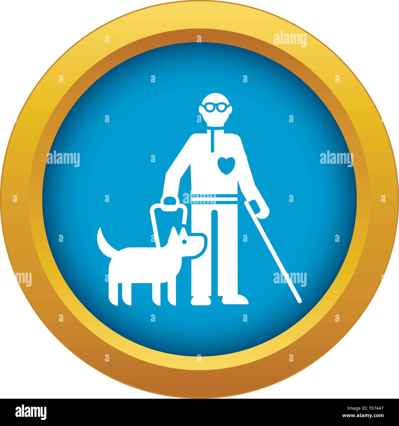 Visually handicapped person Stock Vector Images - Alamy