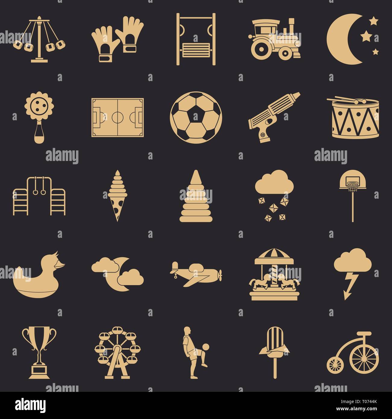 Court icons set, simple style Stock Vector Image & Art - Alamy