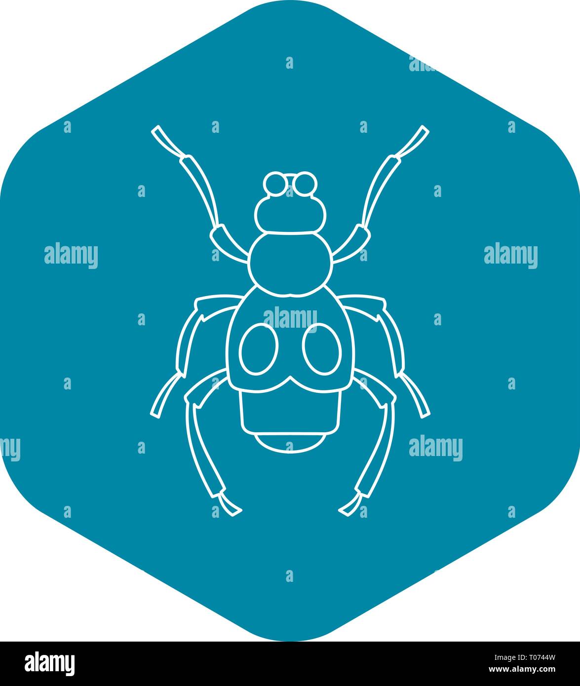 Beetle insect icon, outline style Stock Vector Image & Art - Alamy