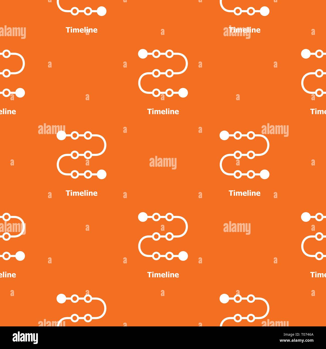 Timeline pattern vector orange Stock Vector Image & Art - Alamy