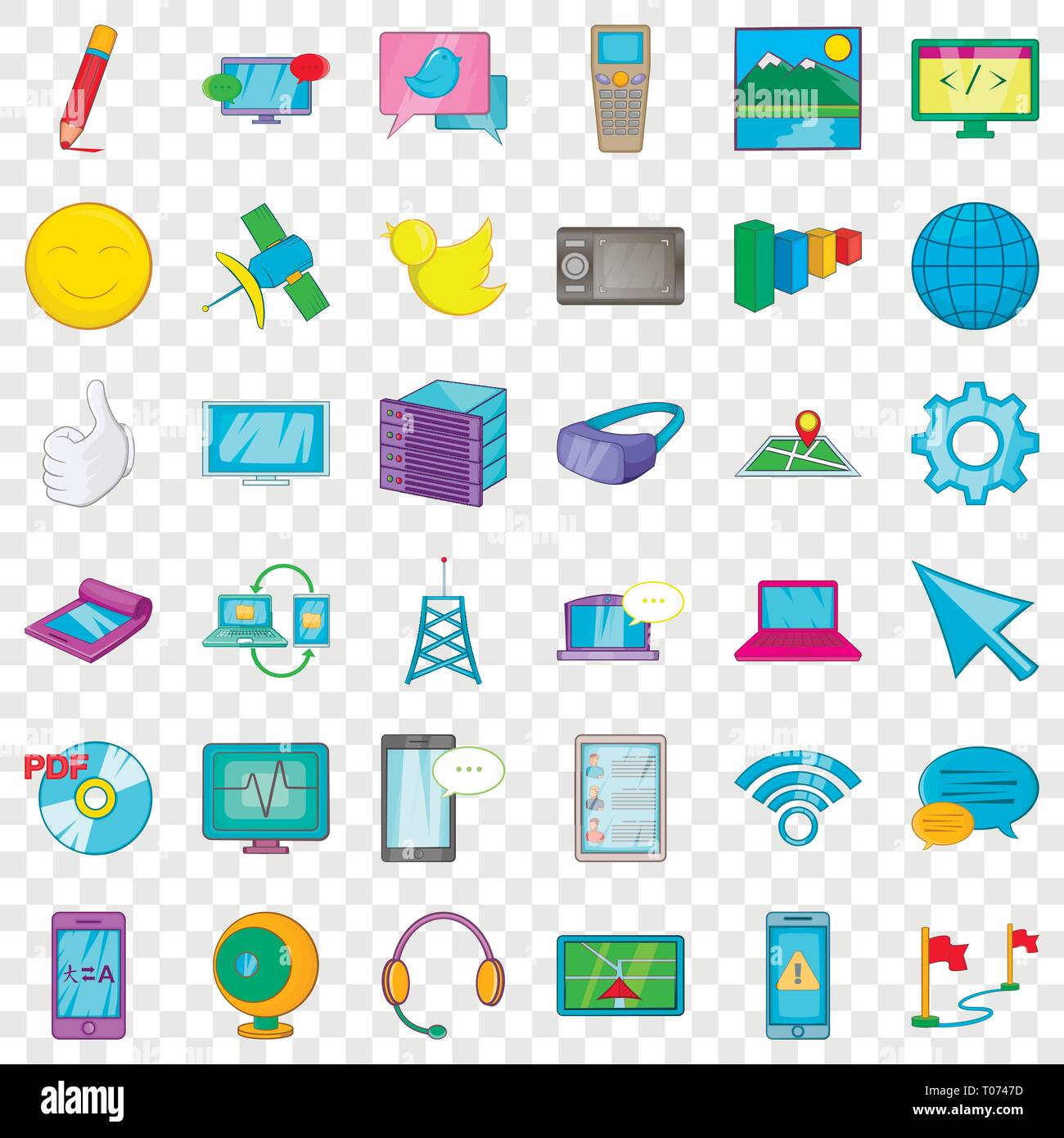 Computer mouse icons set, cartoon style Stock Vector Image & Art - Alamy