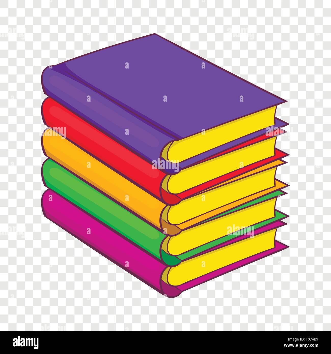 Stack of books icon, cartoon style Stock Vector Image & Art - Alamy