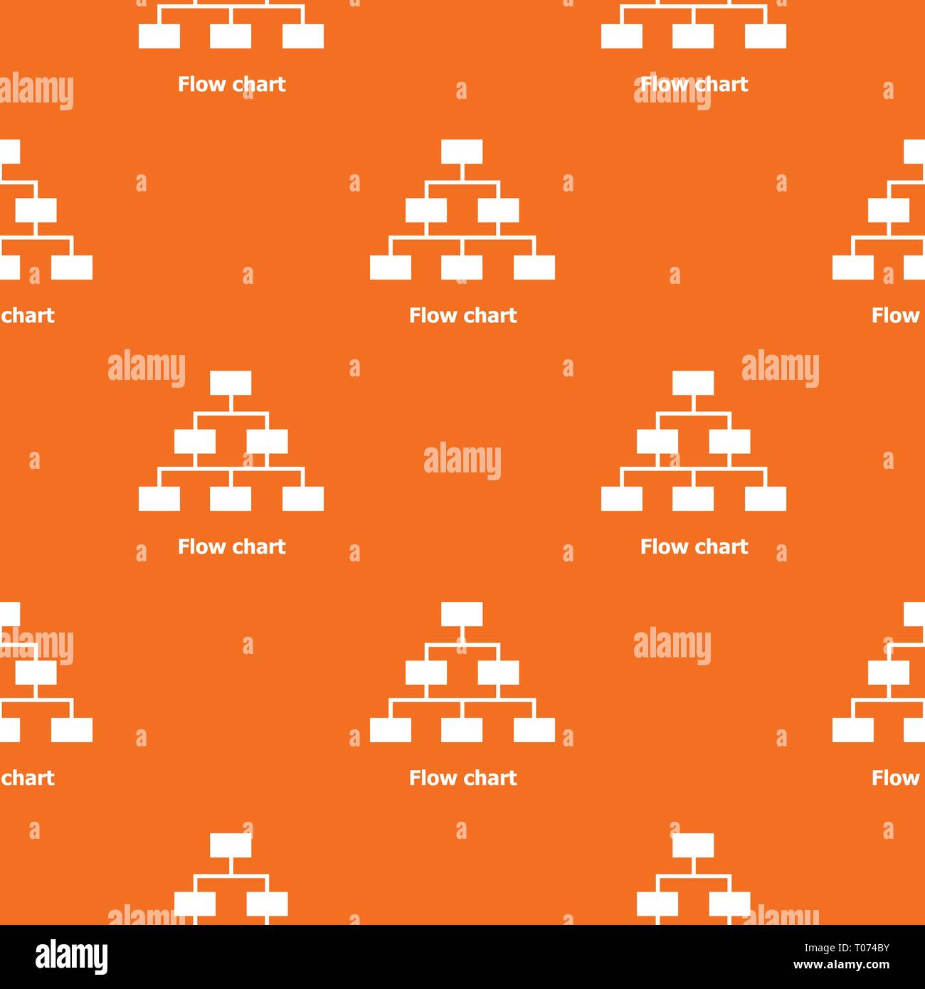 Flow chart pattern vector orange Stock Vector Image & Art - Alamy