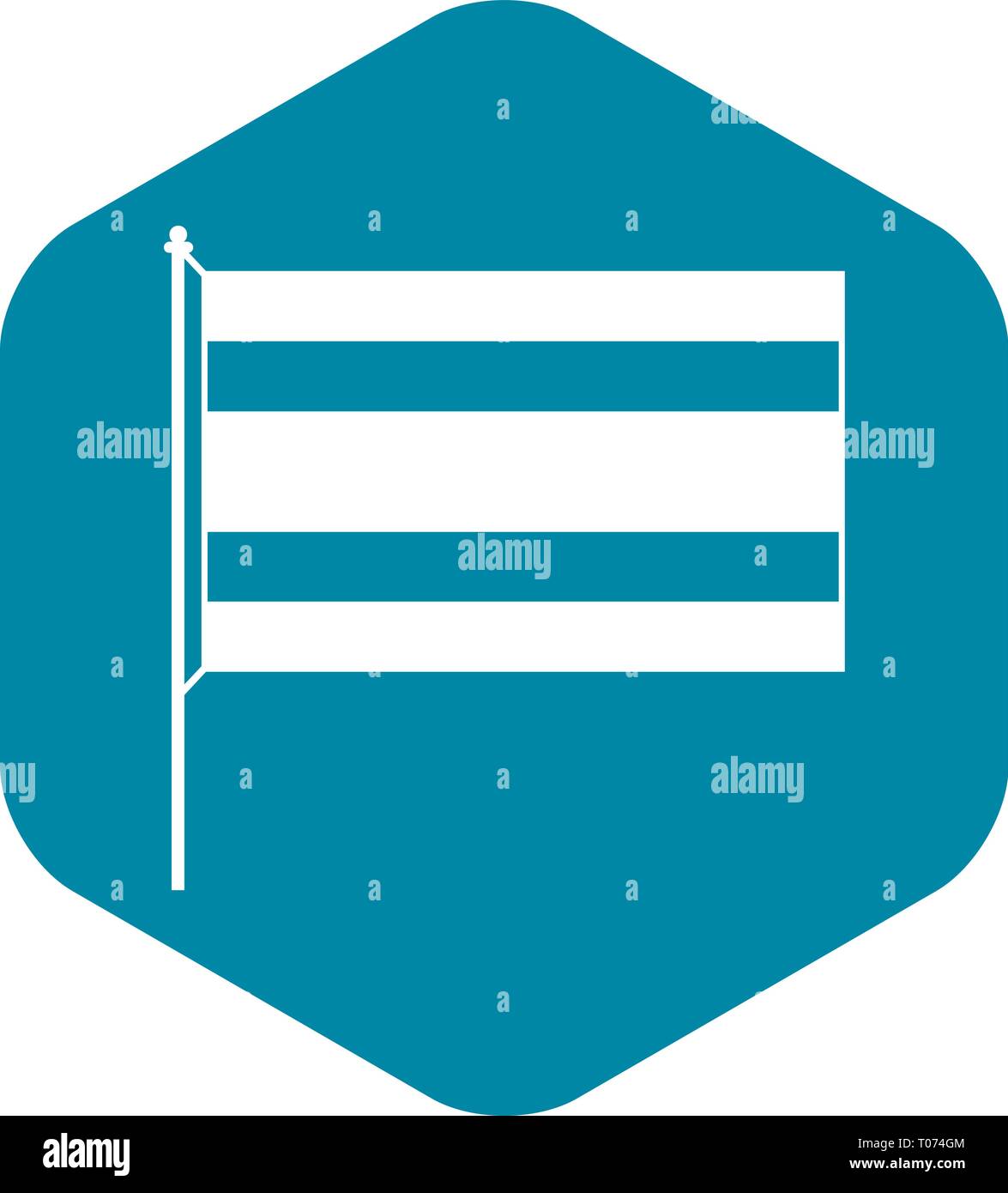 Flag icon, simple style Stock Vector Image & Art - Alamy