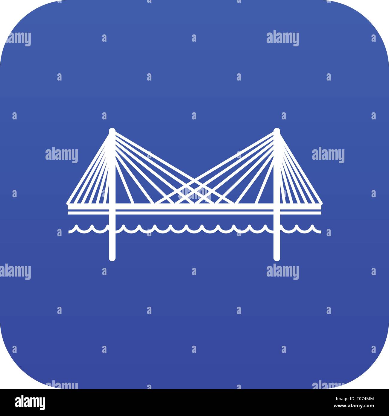 Bridge icon blue vector Stock Vector Image & Art - Alamy