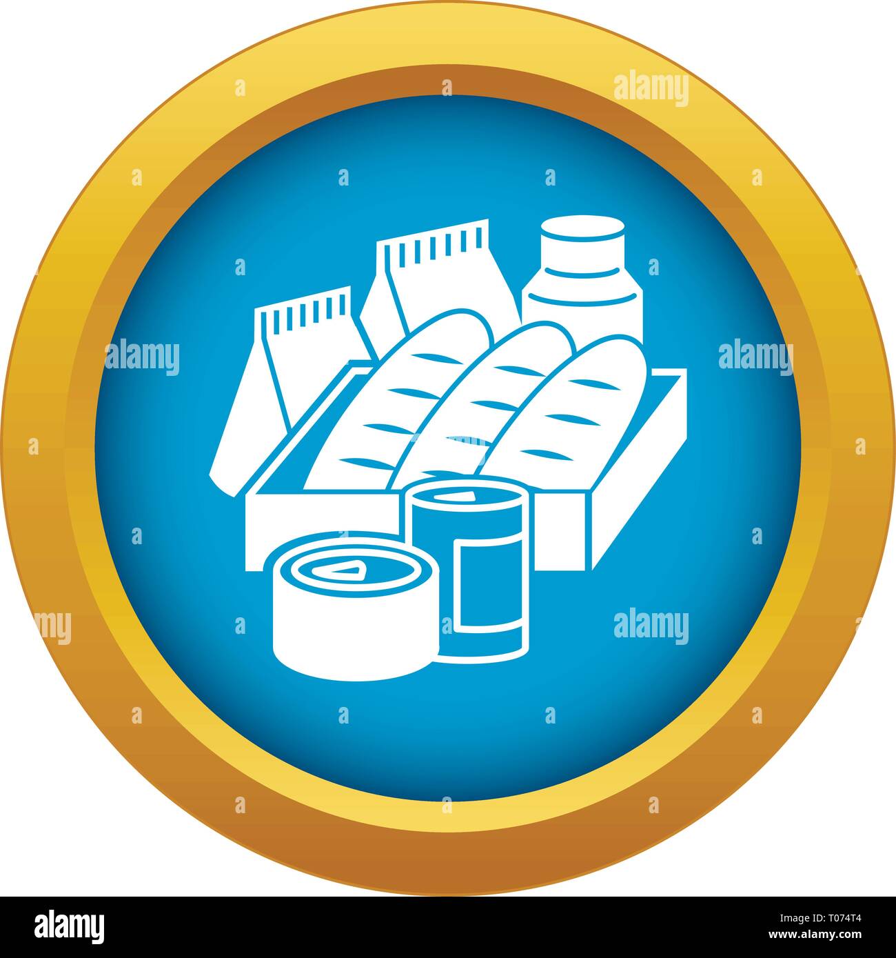 Refugee help food icon blue vector isolated Stock Vector Image & Art ...