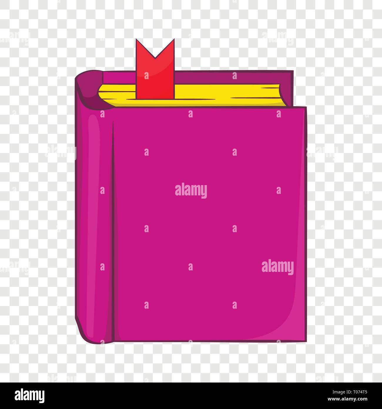 Thick book with bookmark icon, cartoon style Stock Vector Image & Art ...