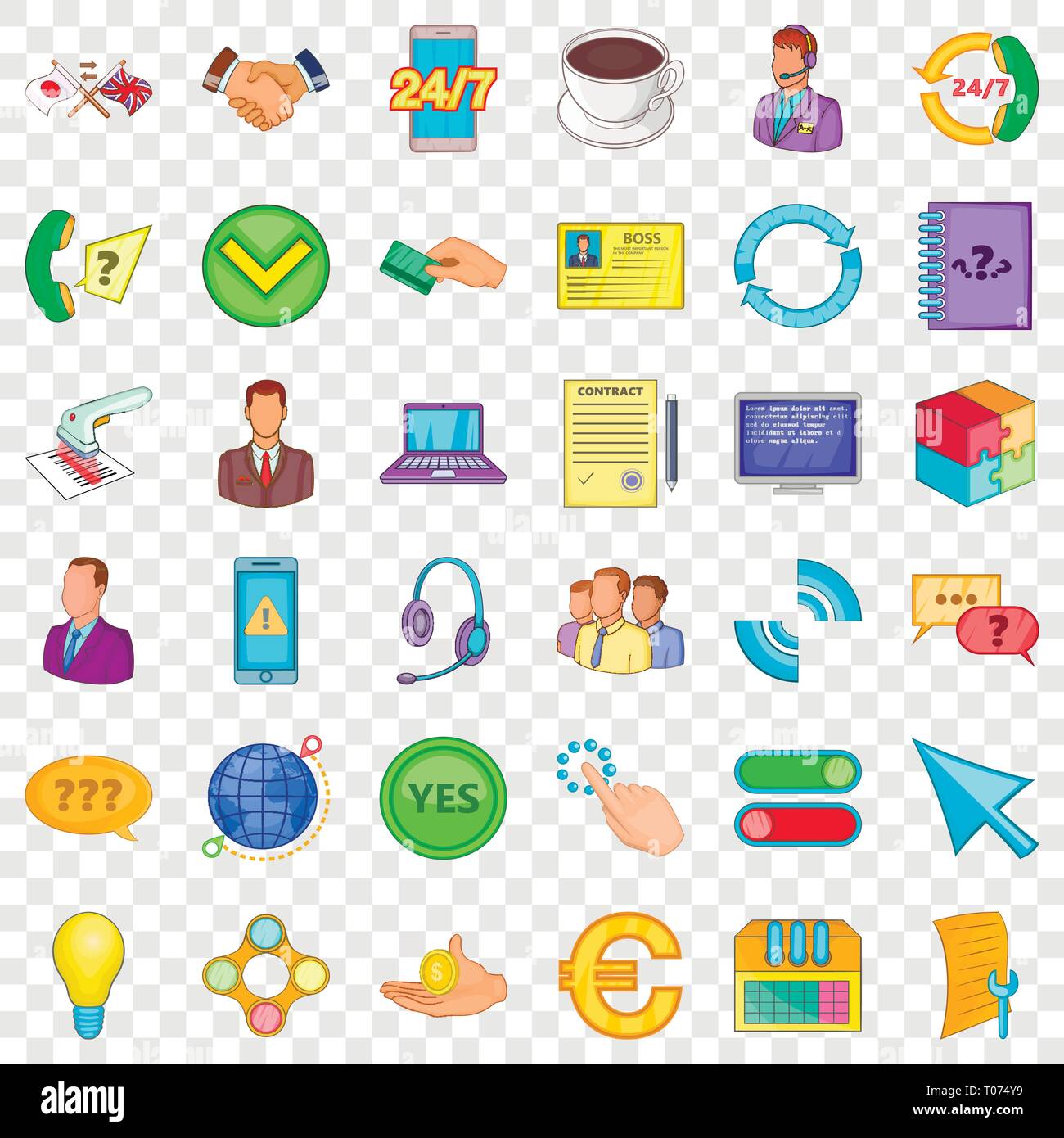 Good connection icons set, cartoon style Stock Vector Image & Art - Alamy