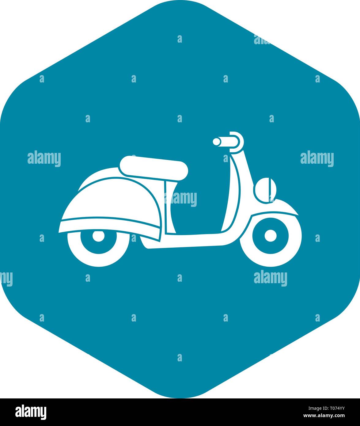 Motorbike icon, simple style Stock Vector Image & Art - Alamy