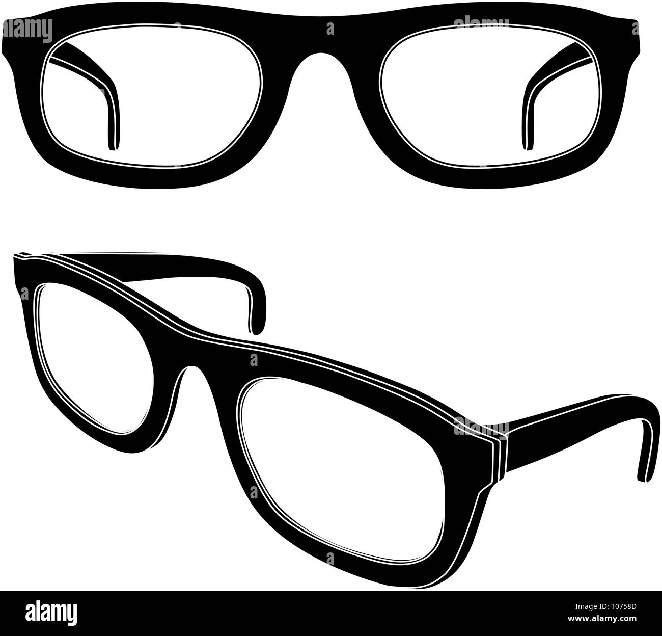Isolated fashion glasses design Stock Vector Images - Alamy