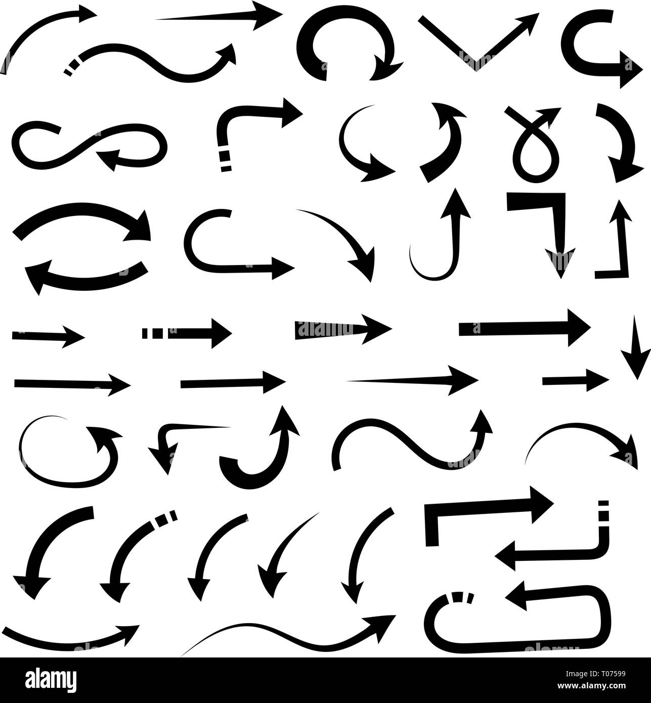 Simple bold hand drawn Stock Vector Images - Alamy