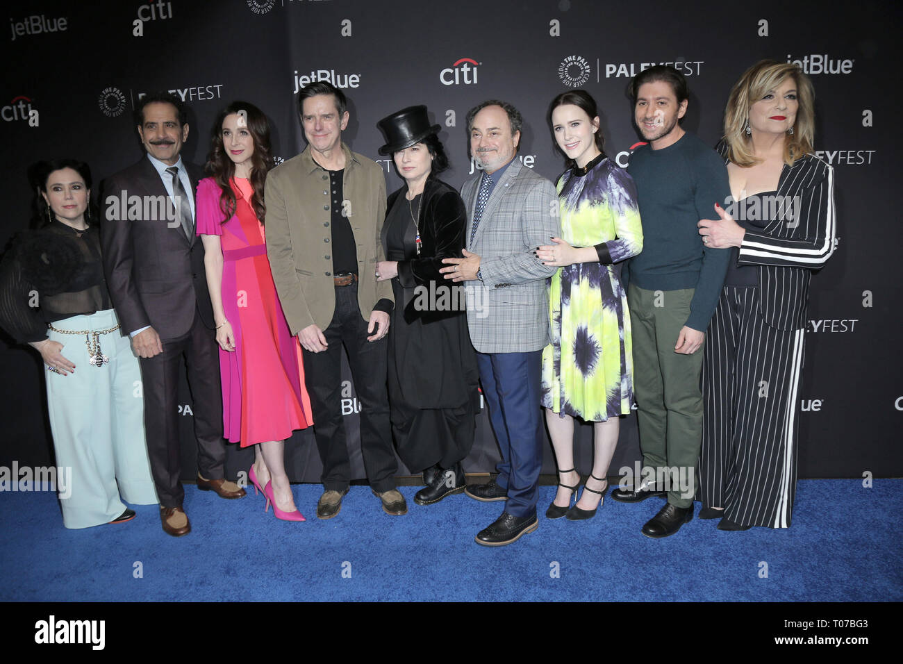 Los Angeles, CA, USA. 15th Mar, 2019. LOS ANGELES - MAR 15: Alex Borstein, Tony Shalhoub, Marin ...