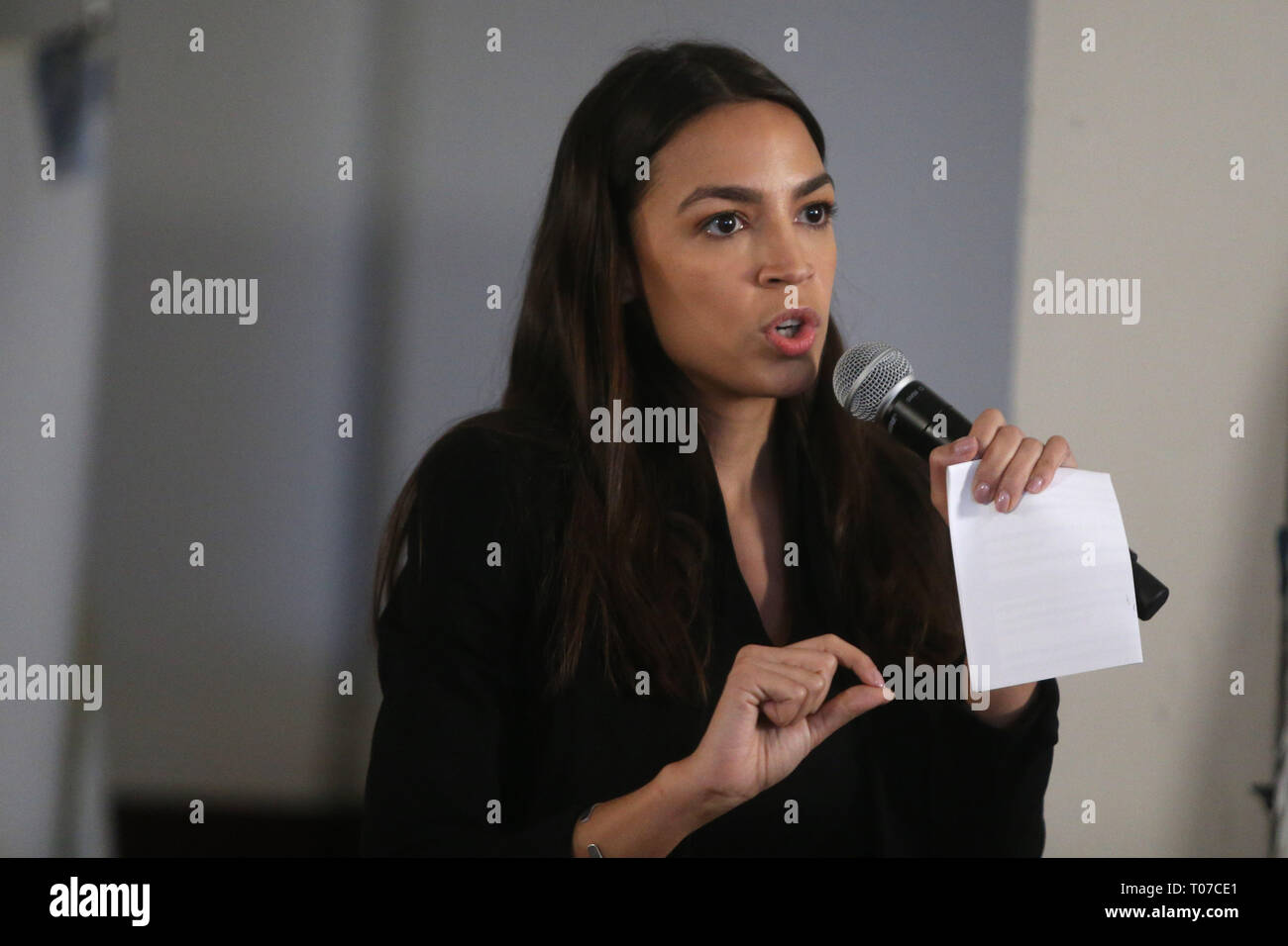 New York, NY, USA. 16th Mar, 2019. March, 16, 2019 - Alexandria Ocasio ...
