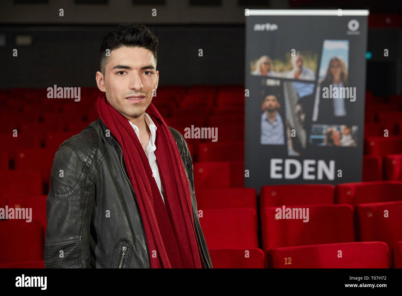 Hamburg, Germany. 18th Mar, 2019. Adnan Jafar, actor, is standing in ...