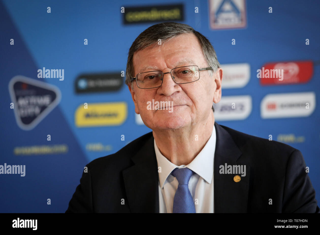 Hamburg, Germany. 18th Mar, 2019. Aleksandar Boricic, President of the ...