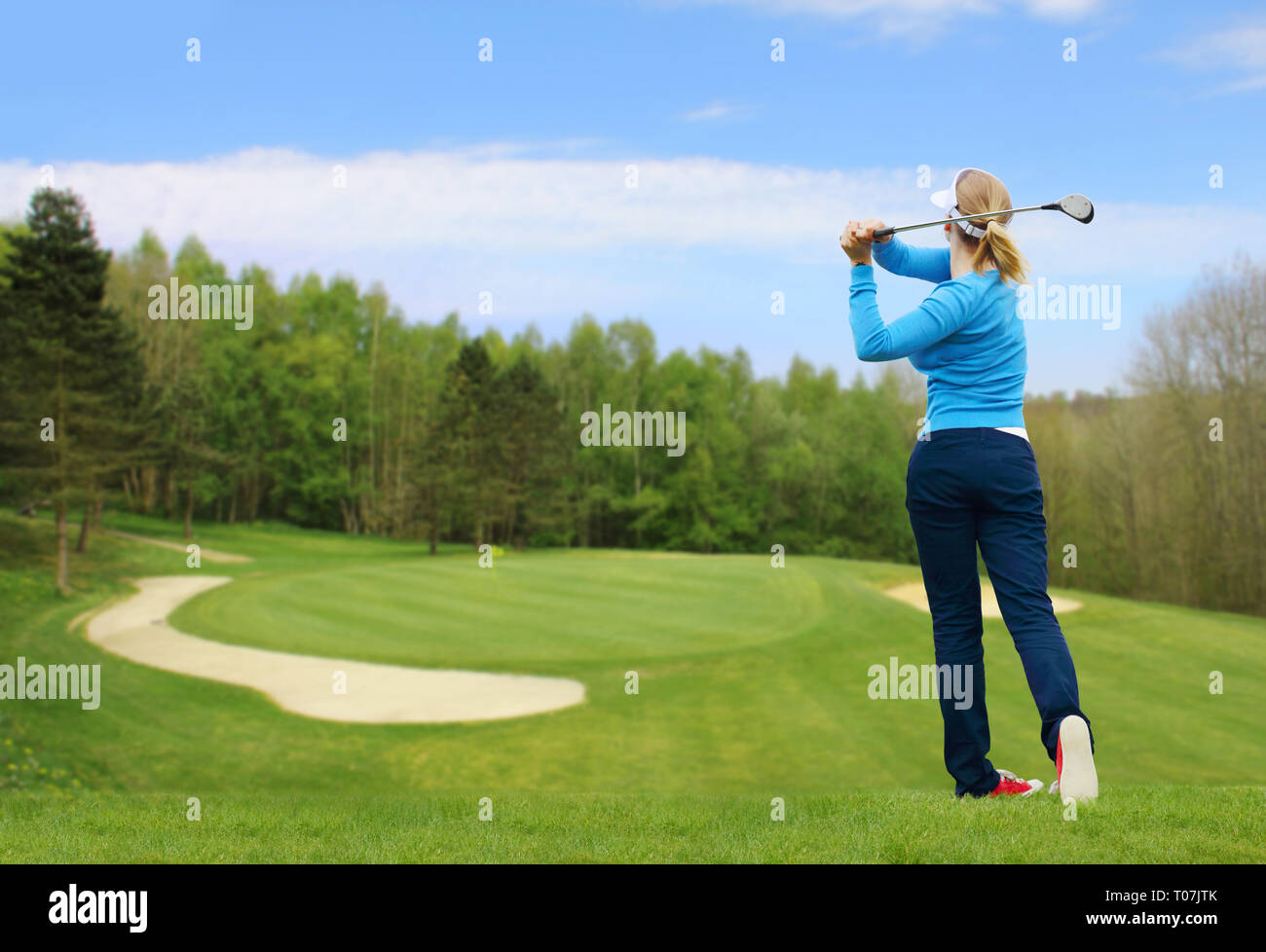 Golf tee ball hit hi-res stock photography and images - Alamy